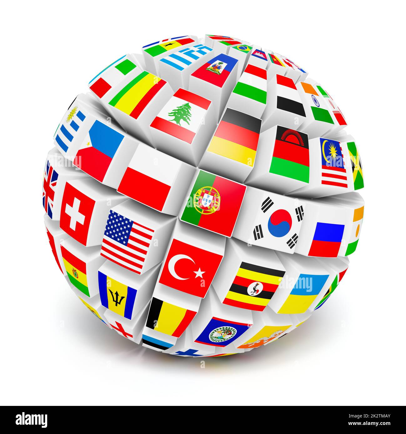 Country ball world map flags hi-res stock photography and images - Alamy