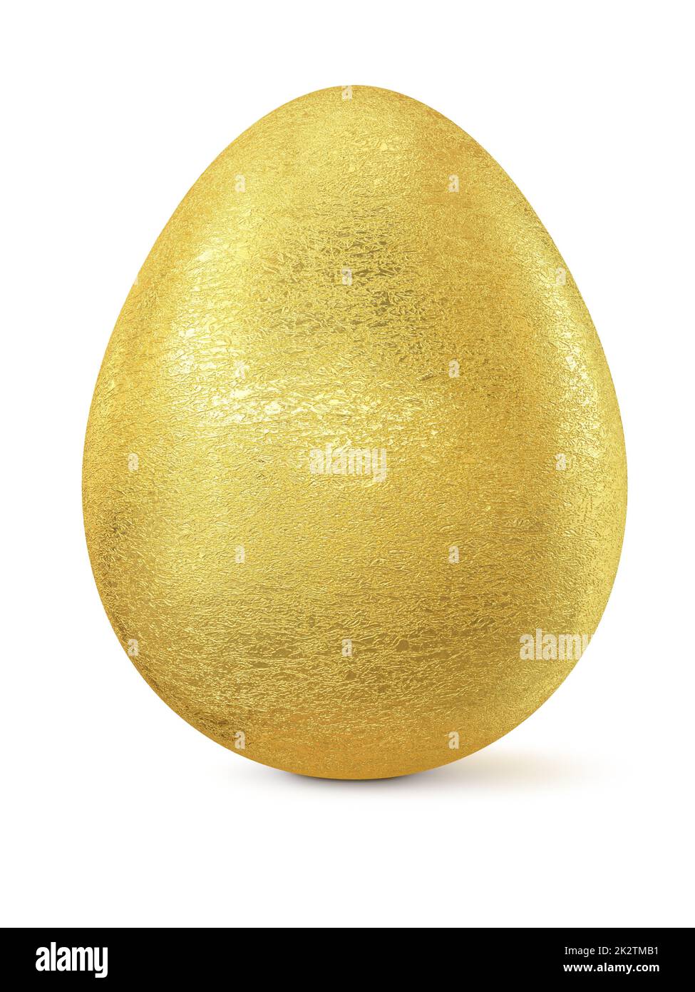 Golden Easter egg isolated Stock Photo - Alamy