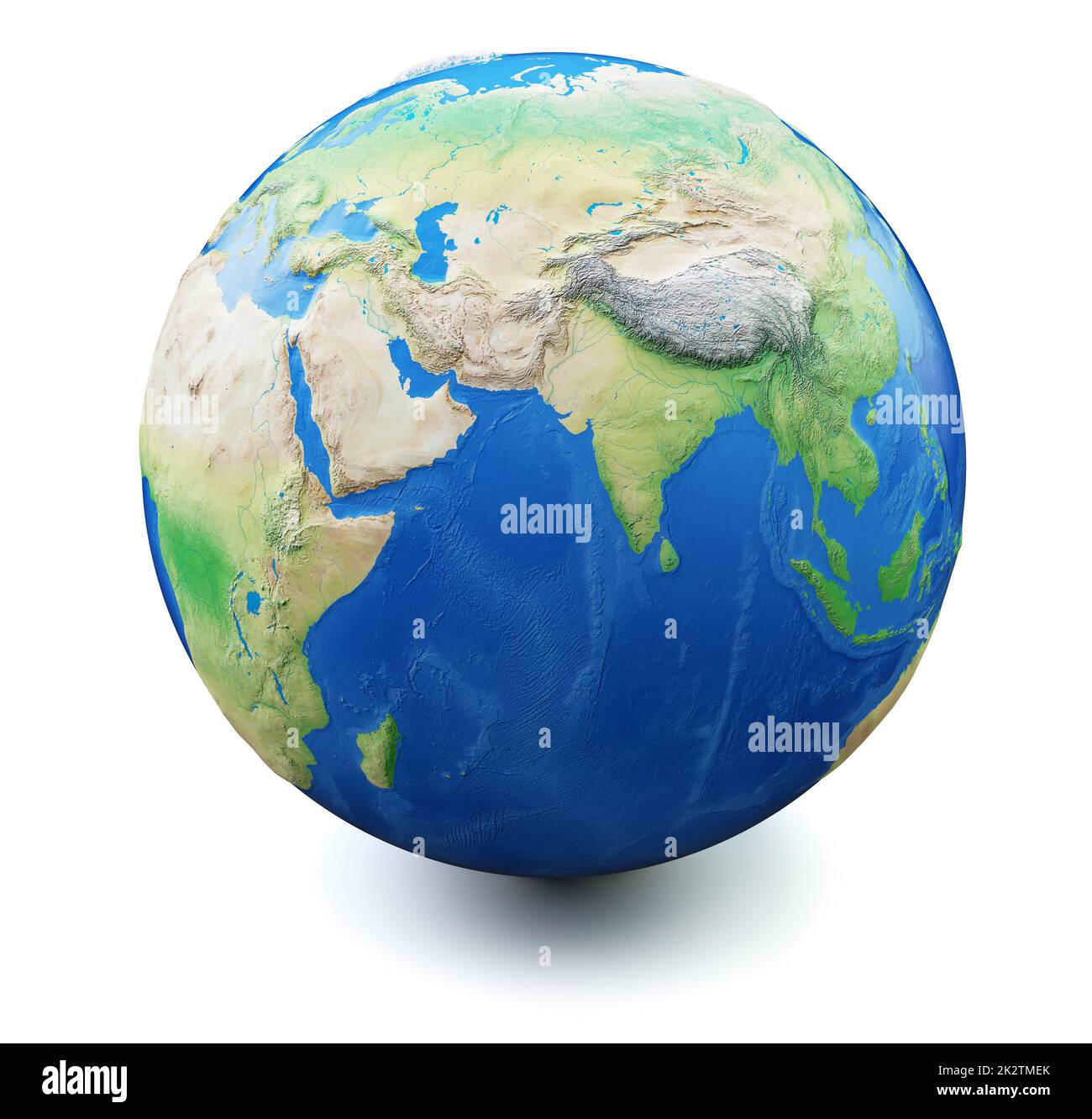 Earth isolated on white background Stock Photo - Alamy