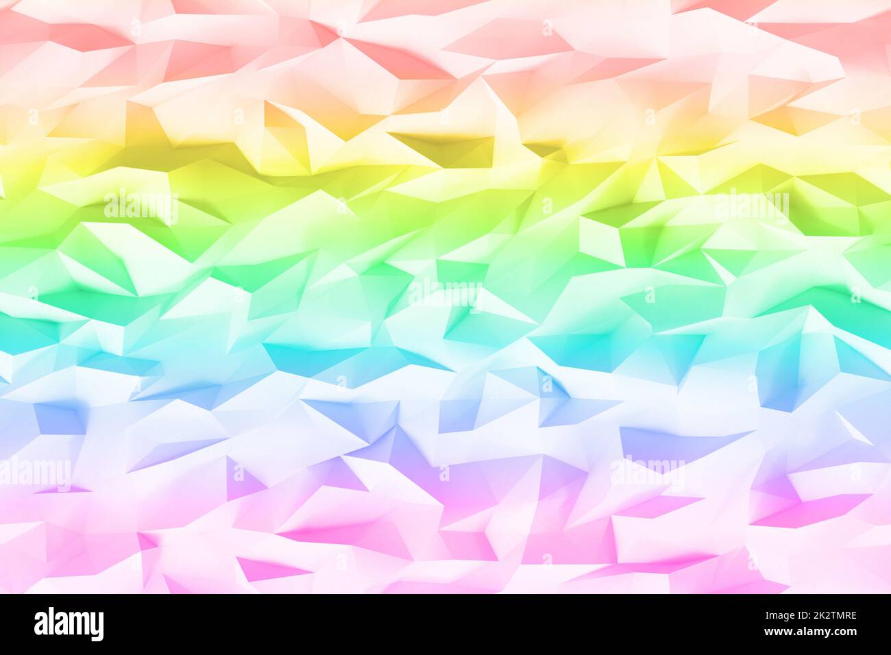 Abstract rainbow triangles low poly facet background Stock Photo - Alamy