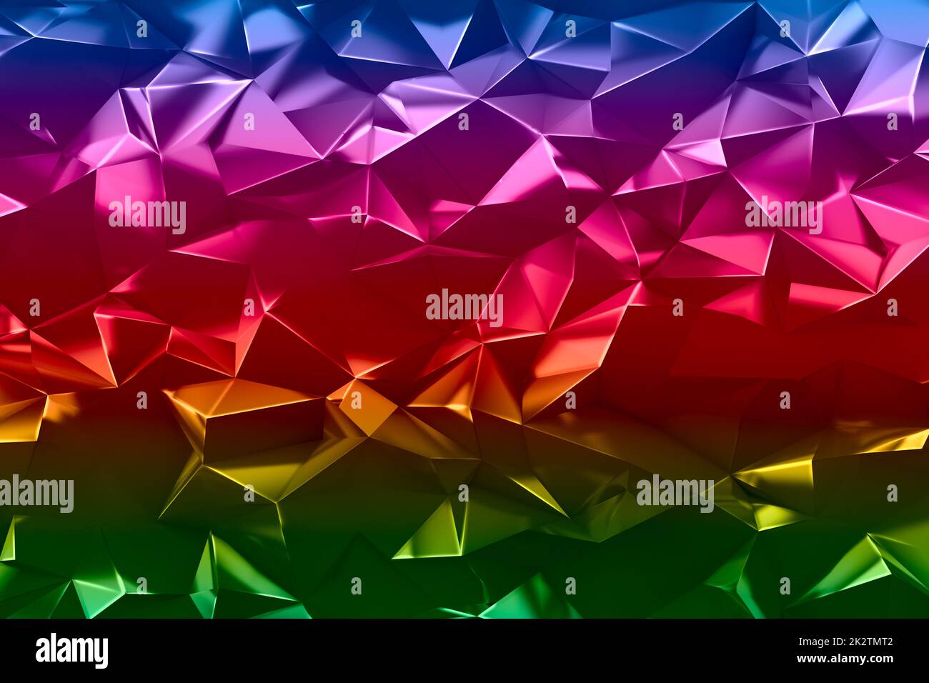 Abstract rainbow triangles low poly facet background Stock Photo - Alamy