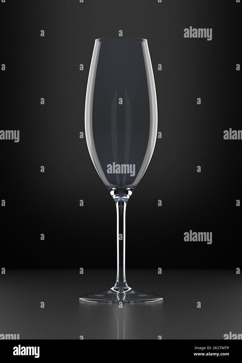 Empty Champagne Glass Stock Photo - Alamy