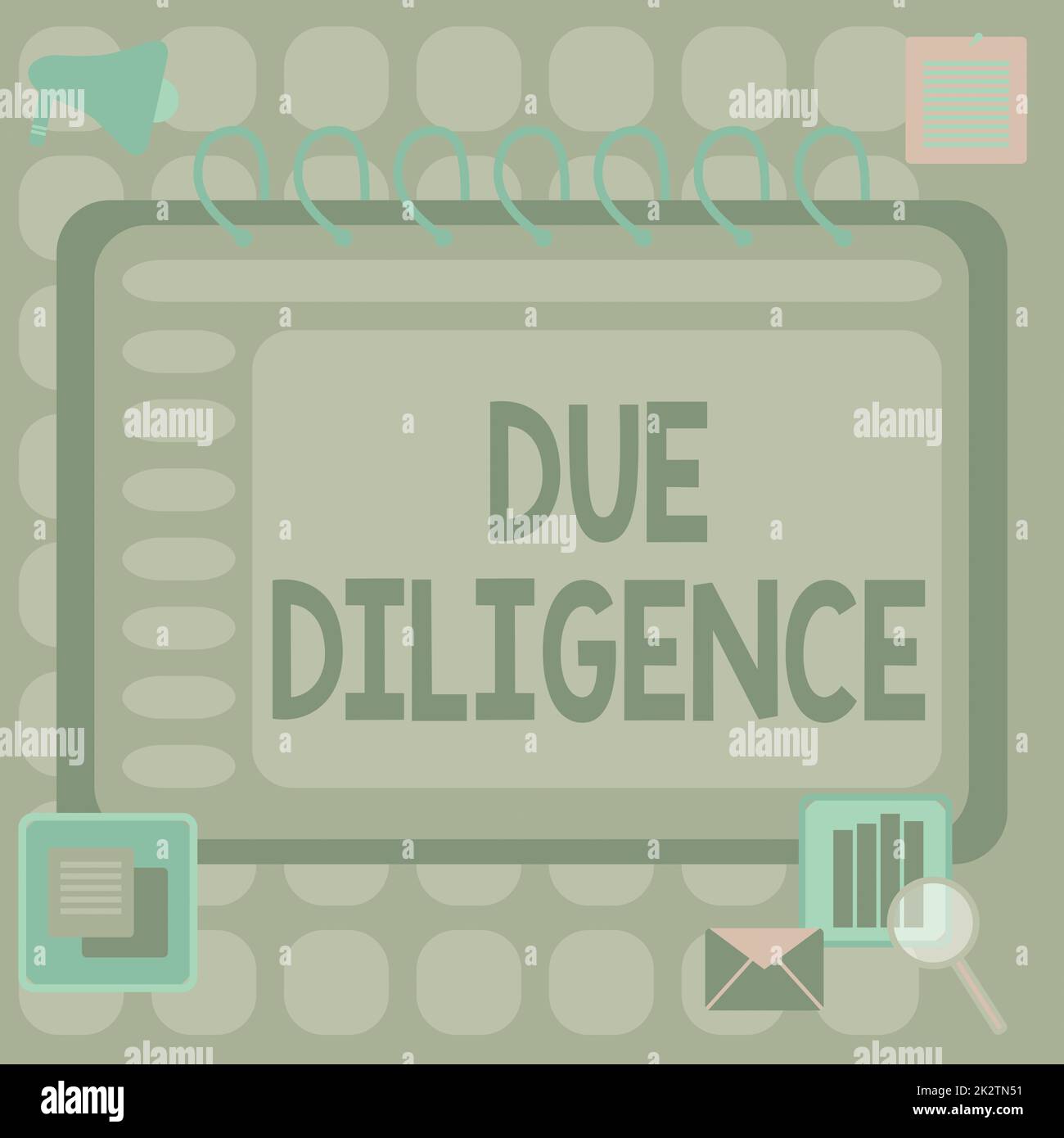 Inspiration showing sign Due Diligence. Business idea Comprehensive ...