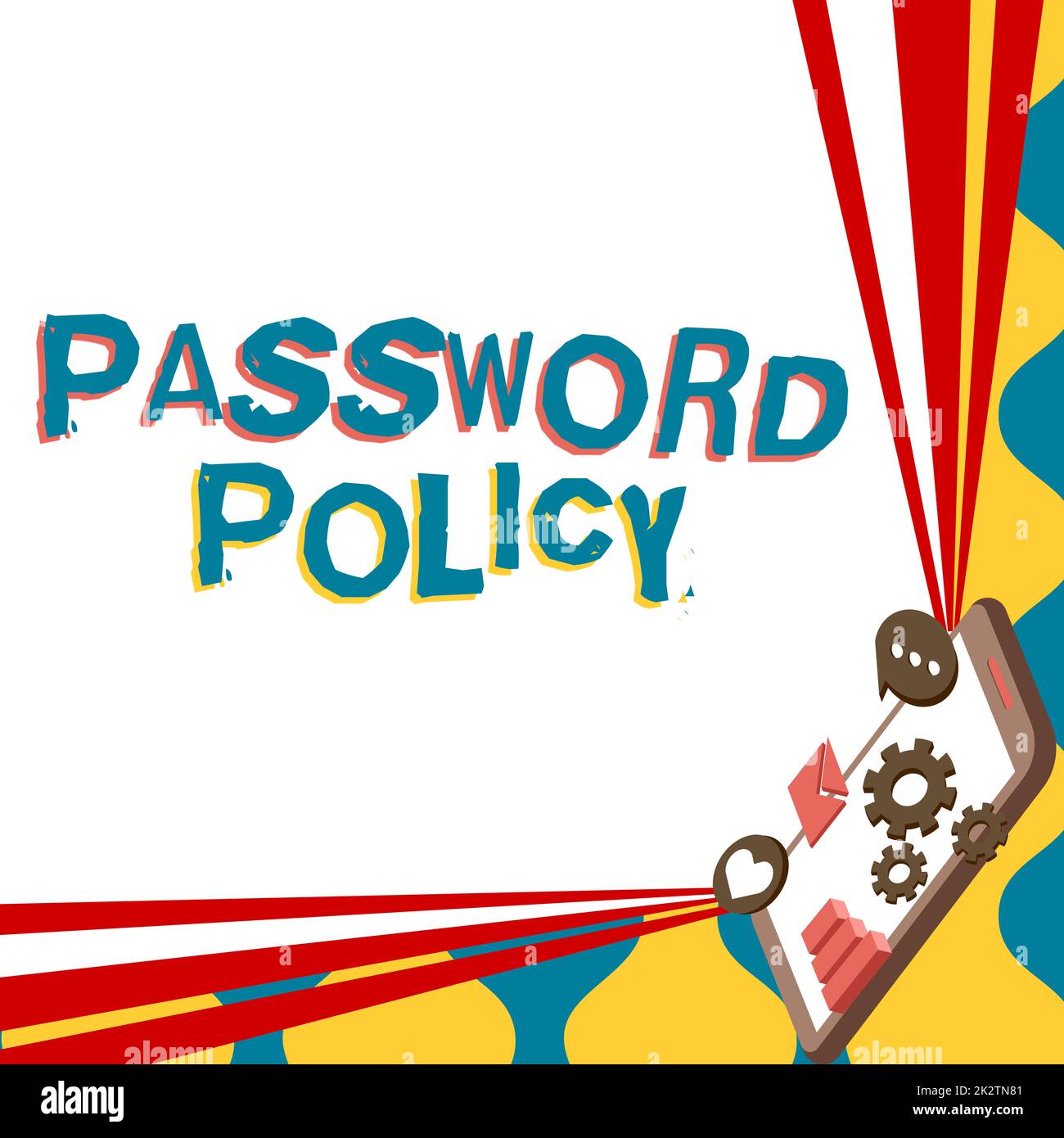Conceptual Display Password Policy Business Idea First Line Of