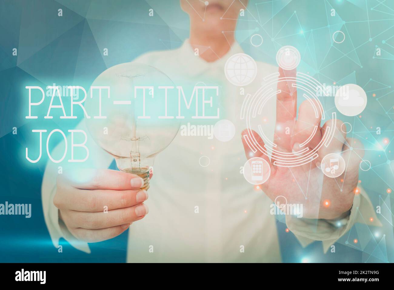 Text caption presenting Part Time Job. Business showcase Weekender ...