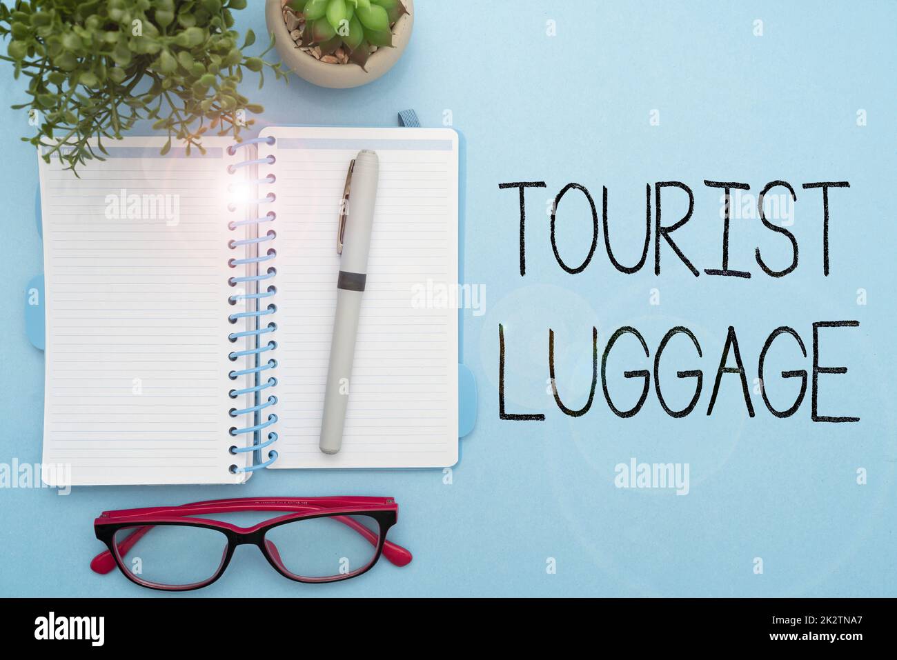 Text showing inspiration Tourist Luggage. Business showcase big bag ...