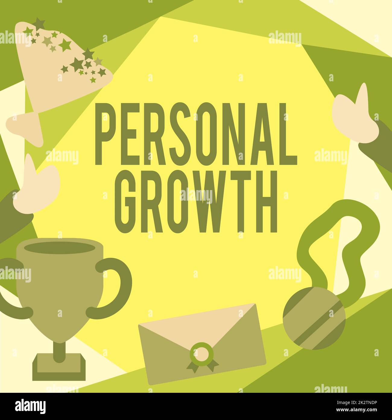 Conceptual display Personal Growth. Business overview improve develop ...