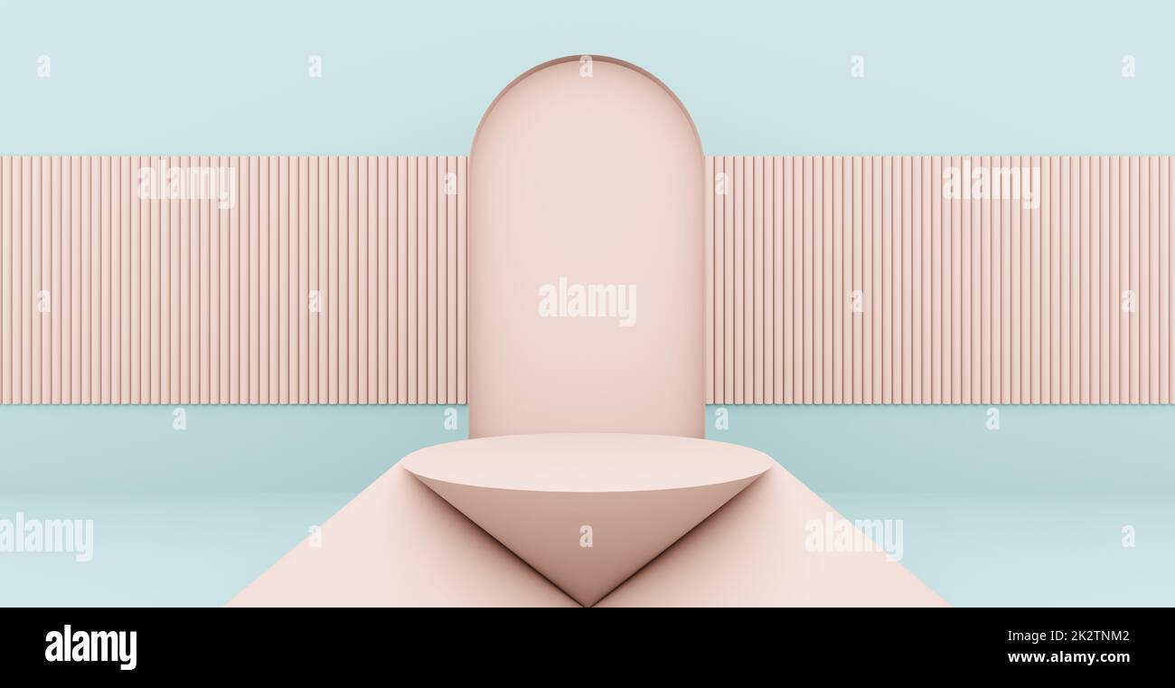 3d rendering background with abstract podium and wall scene background ...