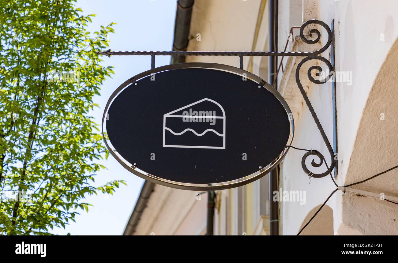 Bakery or Cake Sign Stock Photo - Alamy