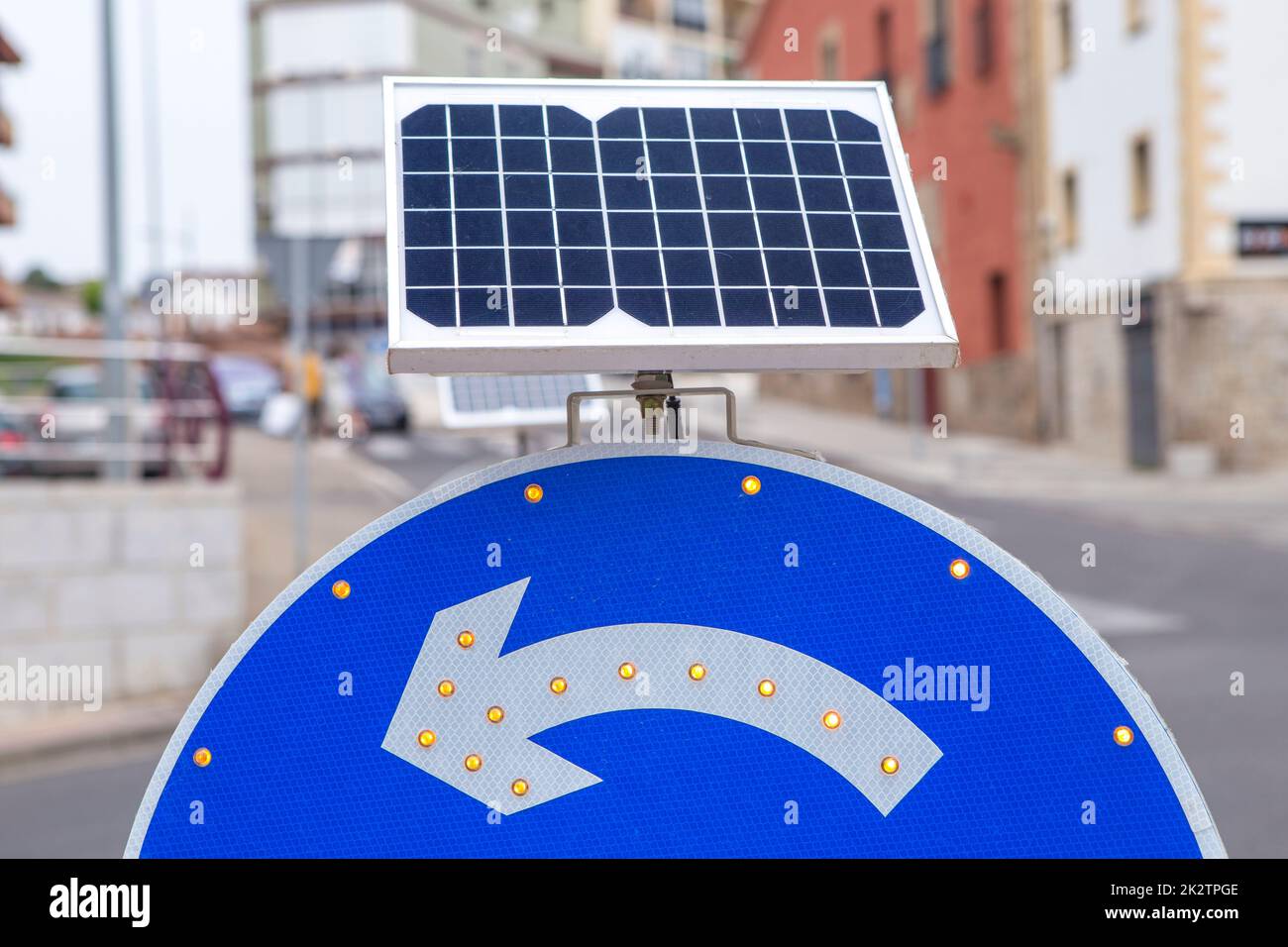 Solar led traffic sign hi-res stock photography and images - Alamy