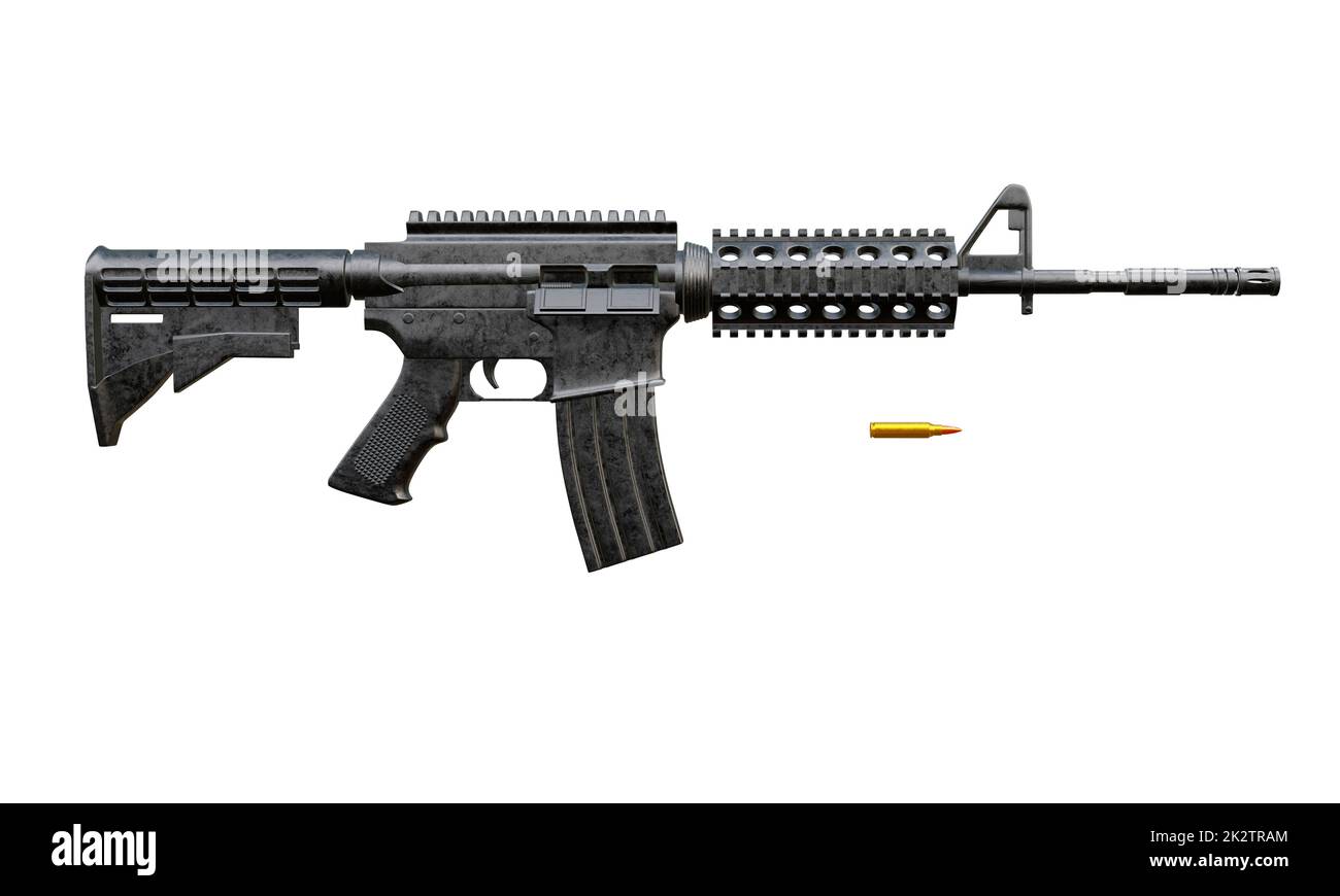 isolated assault rifle 3d render Stock Photo - Alamy isolated assault rifle 3d render Stock Photo - Alamy