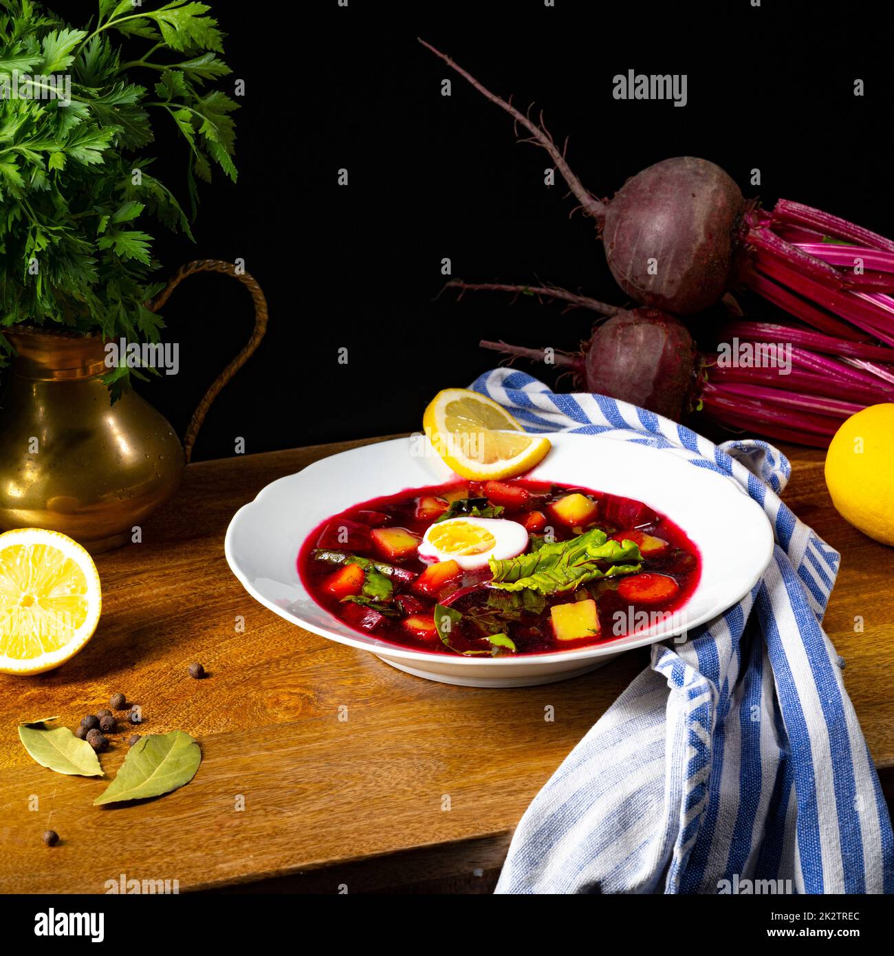 Polish beetroot soup (botwinka Stock Photo - Alamy