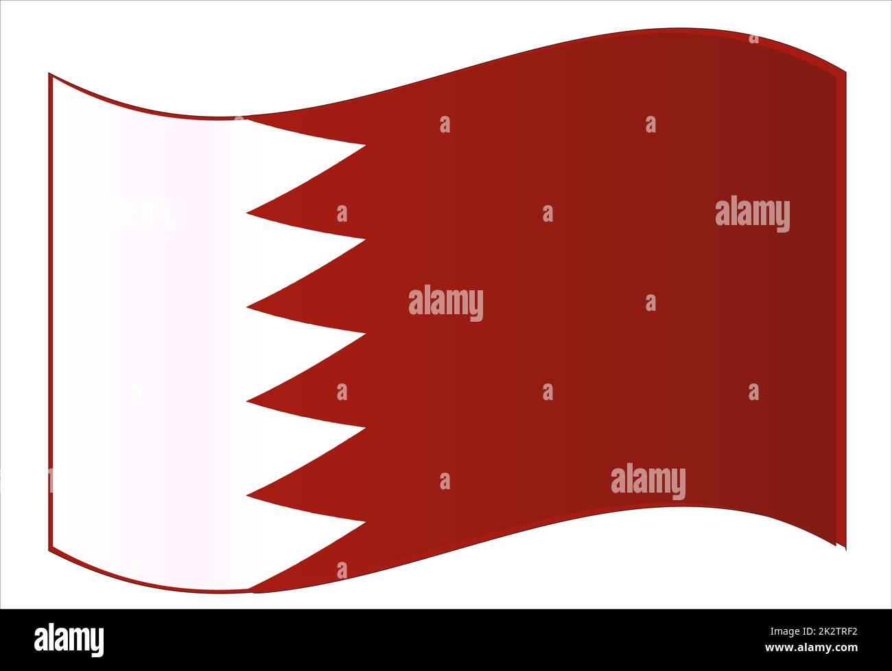 Vector flag bahrain waving hi-res stock photography and images - Alamy