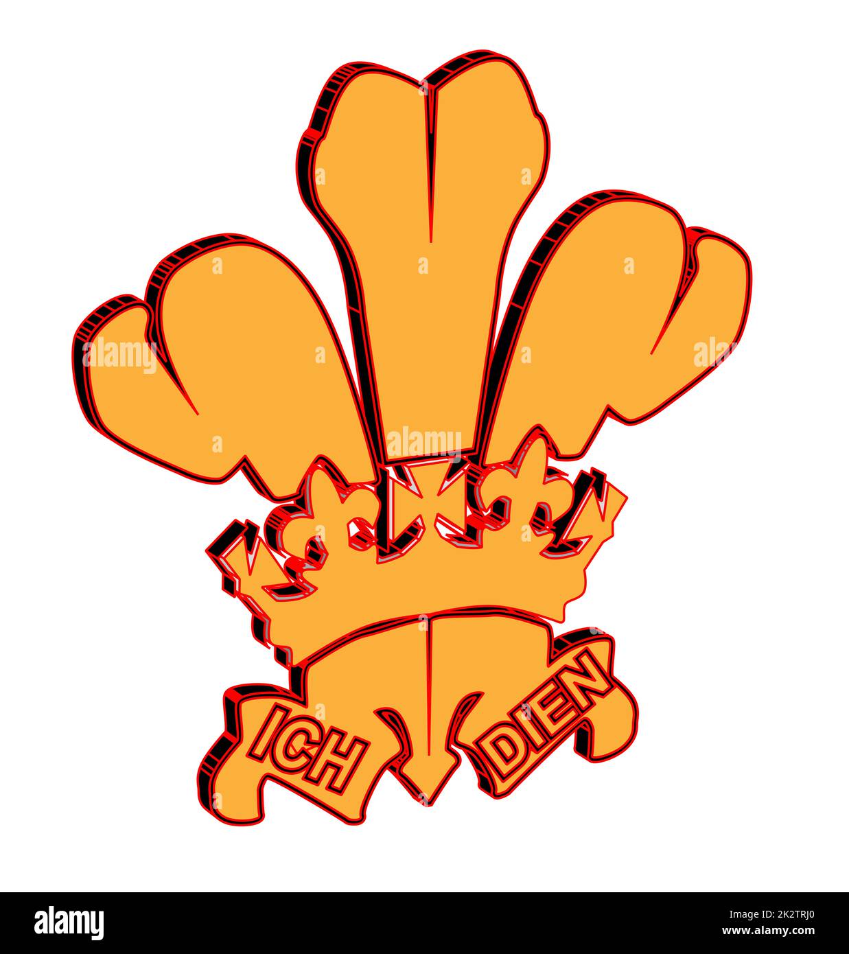 Fleur de Lis Prince of Wales Feathers Stock Photo - Alamy