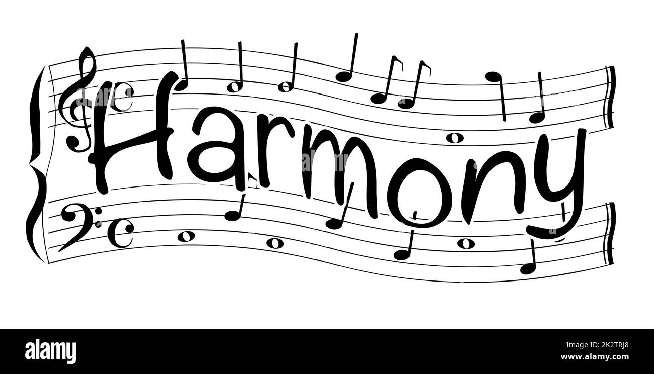 Harmony Musical Cleff Stock Photo - Alamy