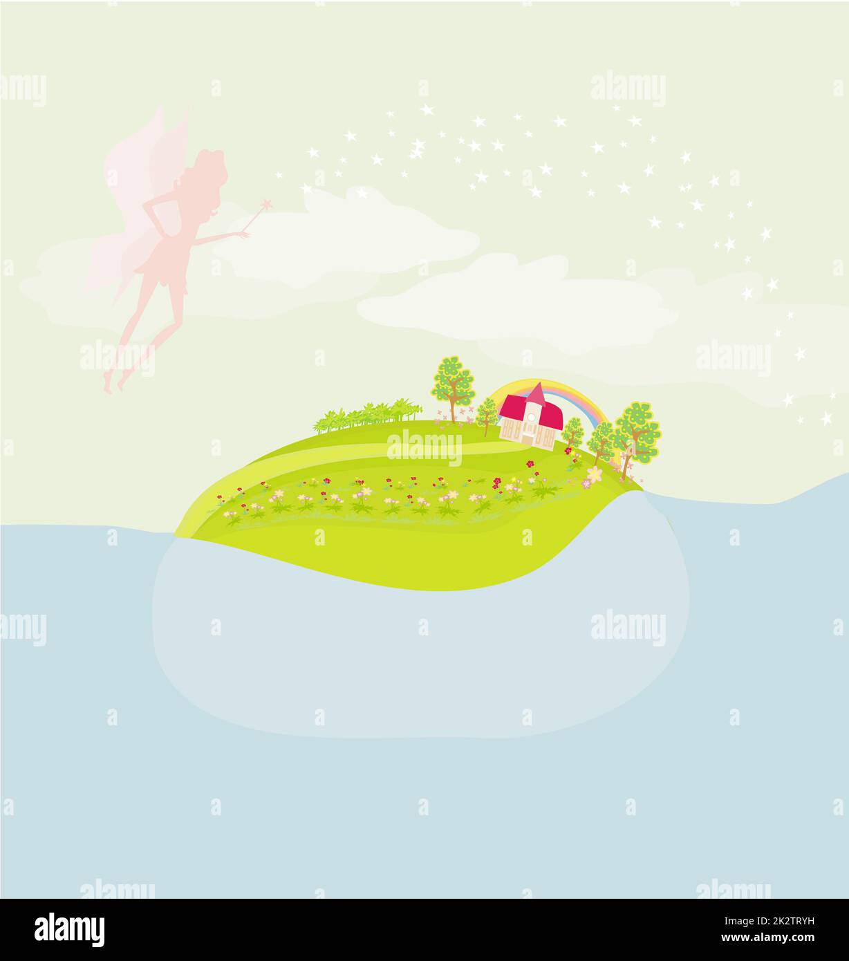 fairy in the garden Stock Photo - Alamy