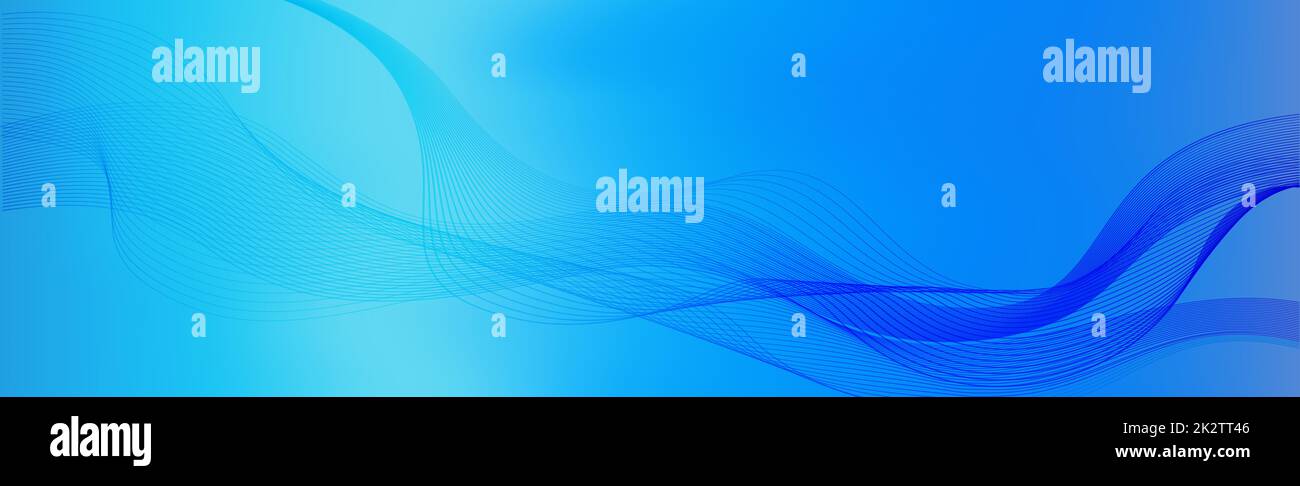 Panoramic abstract web background blue gradient - Vector Stock Photo ...