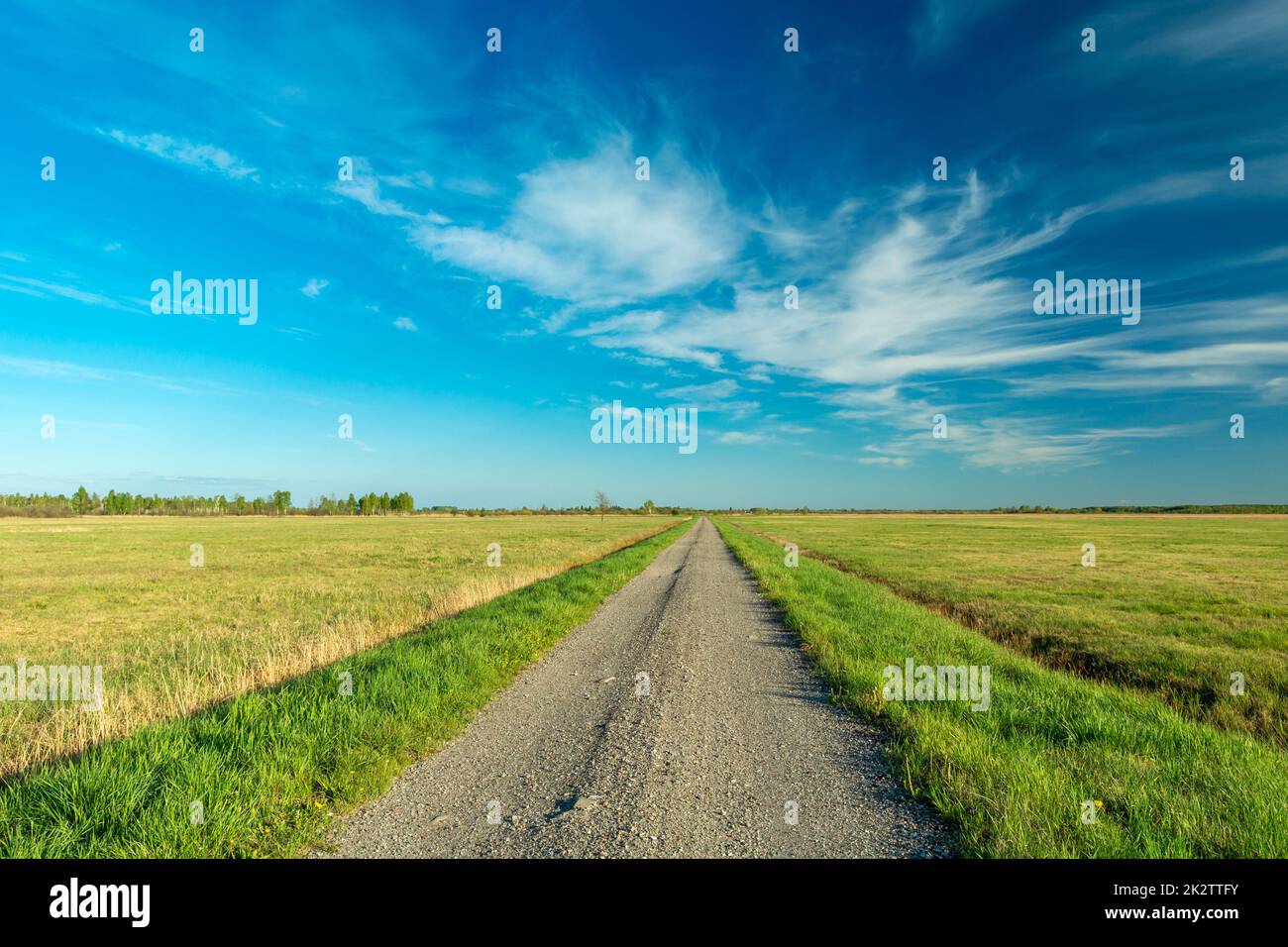 Gravel dirt road through hi-res stock photography and images - Alamy