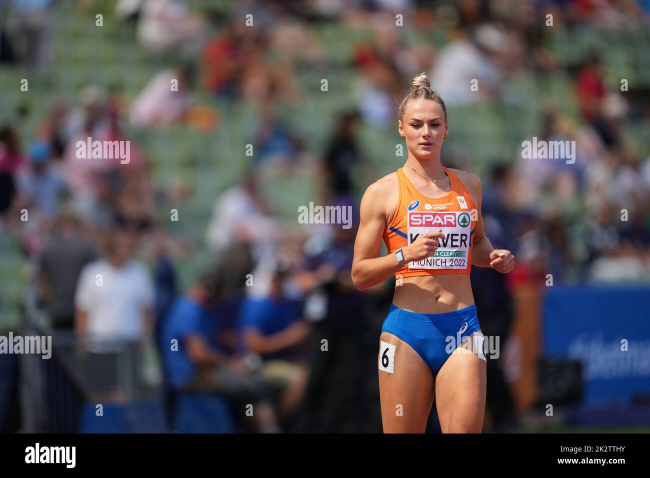 Lieke Klaver participating in the 400 meters of the European Athletics ...