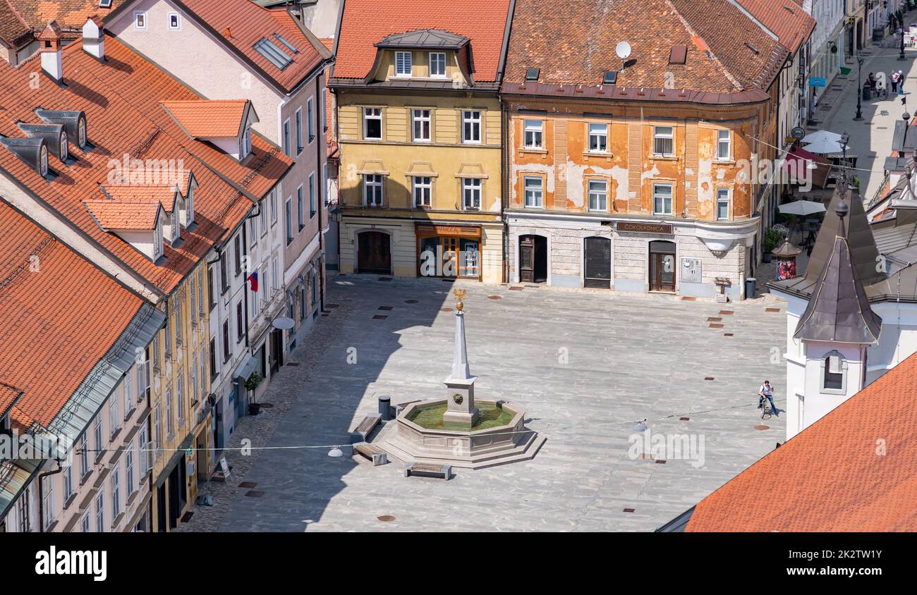 Kranj Main Square Stock Photo - Alamy