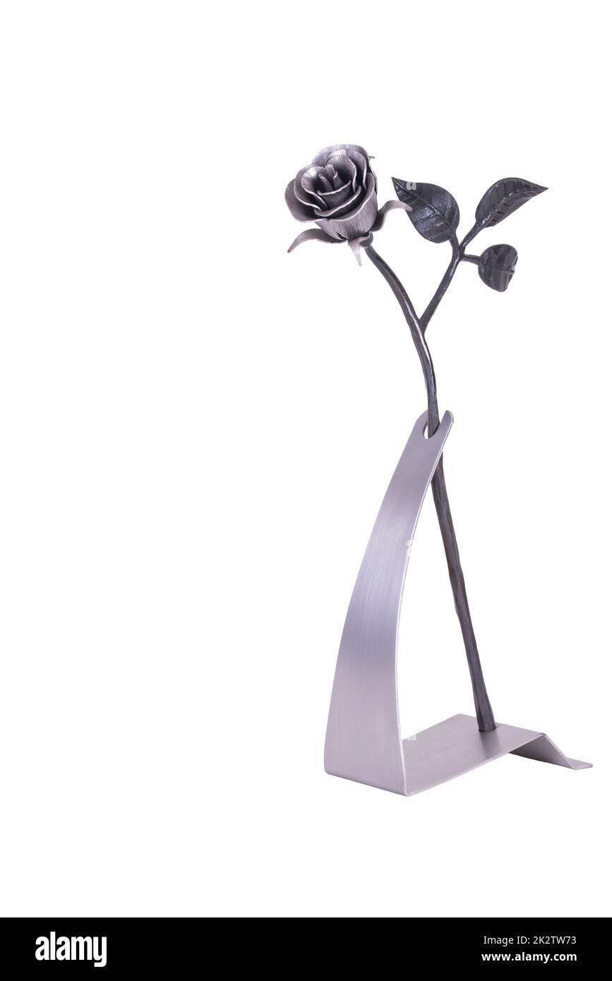 Wrought iron rose Stock Photo - Alamy