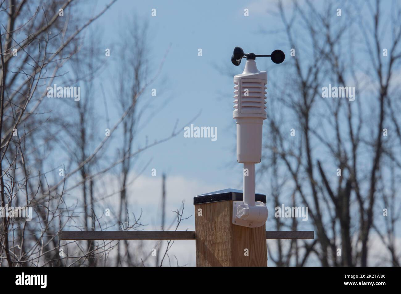 Cup anemometer is a weather tool Stock Photo - Alamy
