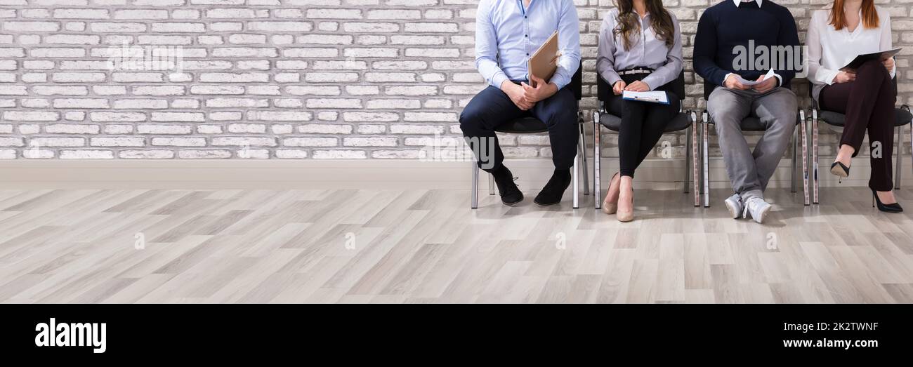 Job applicant waiting interview hi-res stock photography and images - Alamy