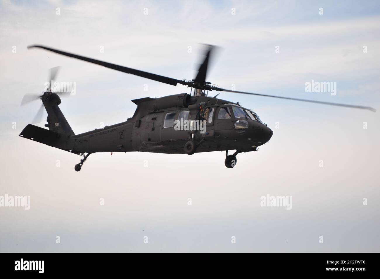 A military helicopter during flight Stock Photo - Alamy
