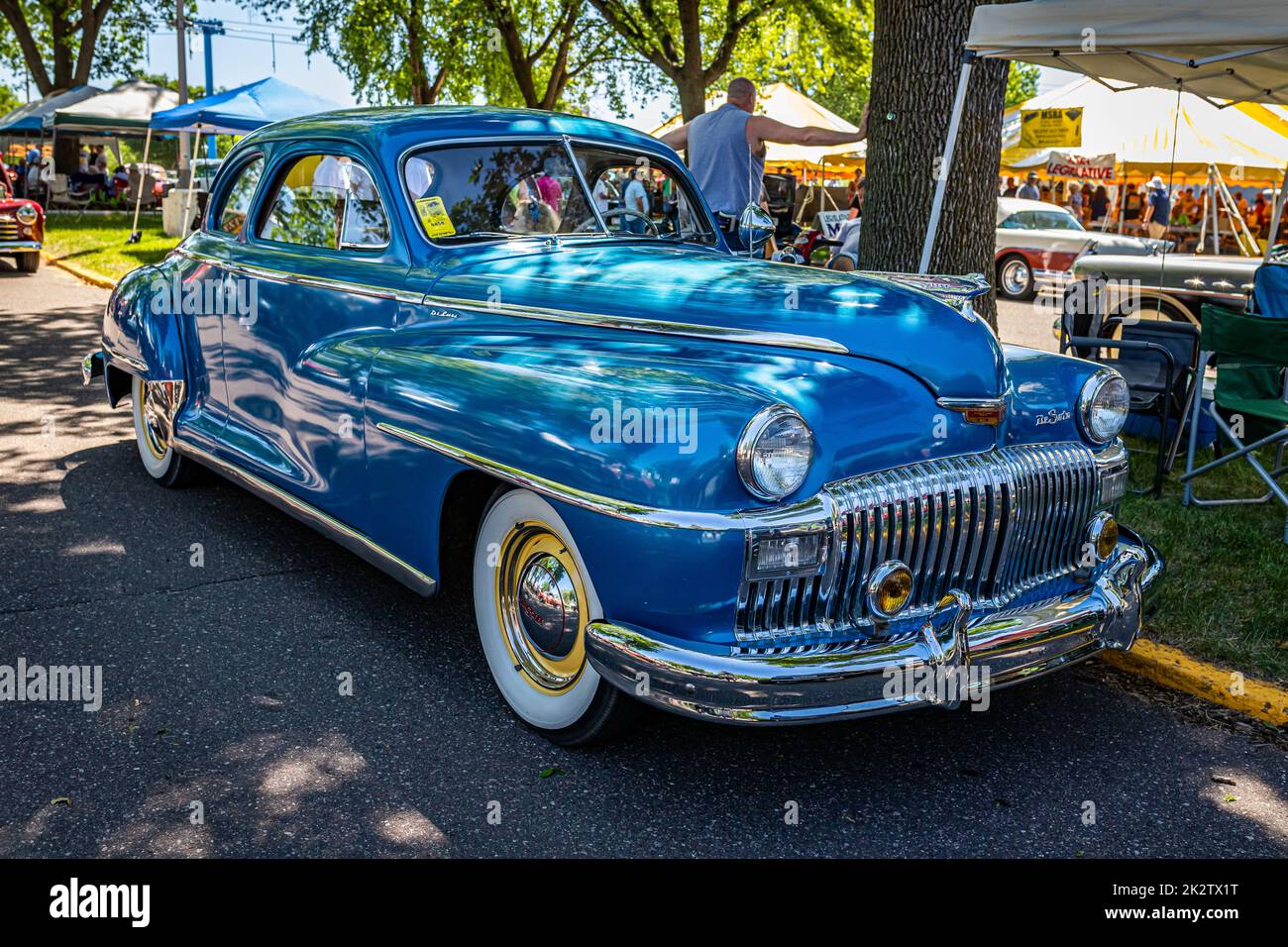 Falcon Heights, MN - June 18, 2022: High perspective front corner view ...