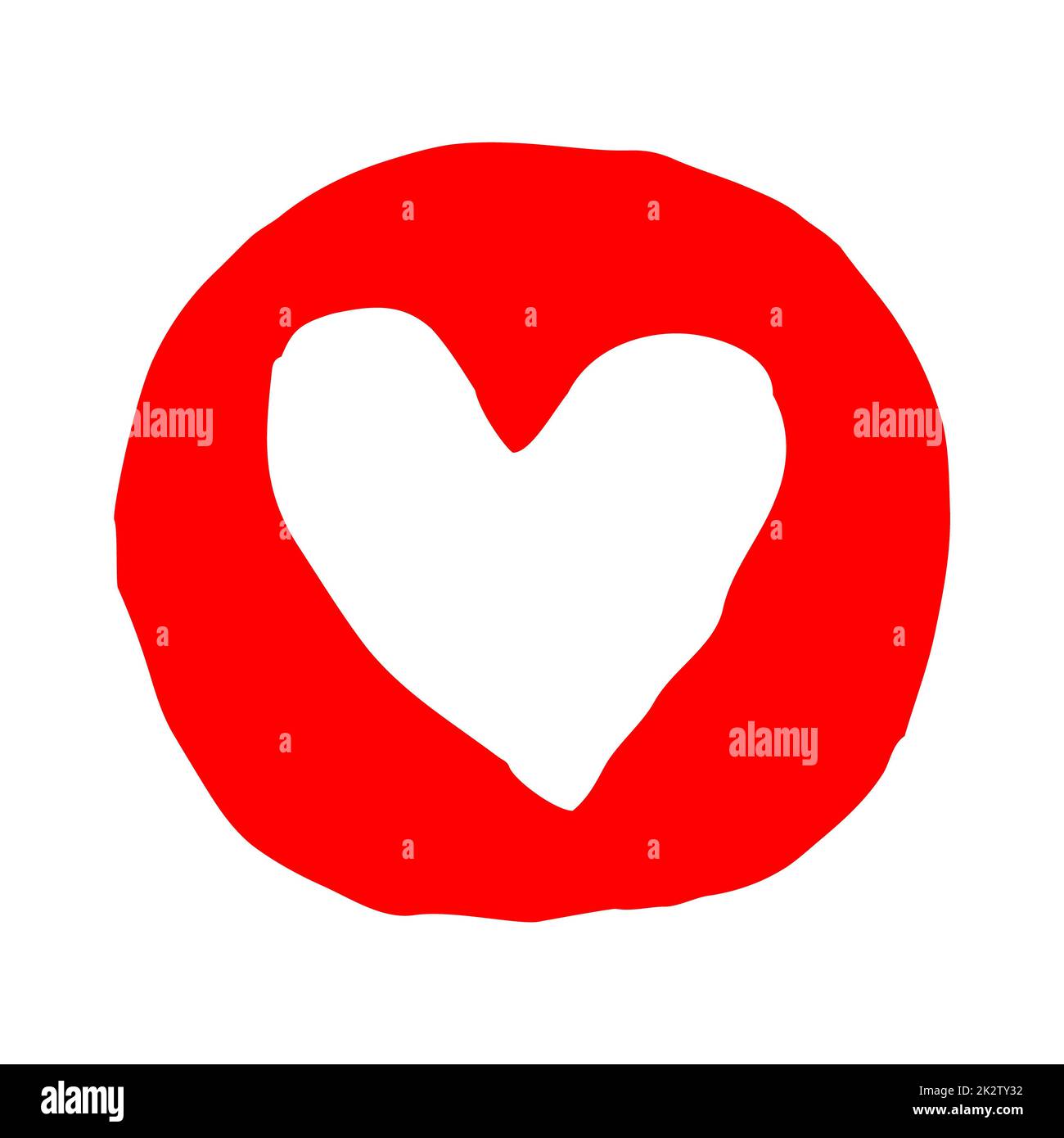 Illustrated hand heart symbol hi-res stock photography and images - Alamy