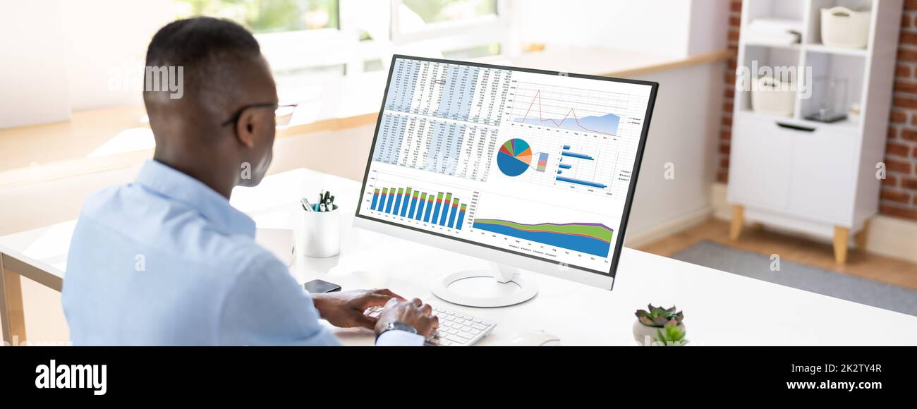 Analyzing financial data african hi-res stock photography and images ...