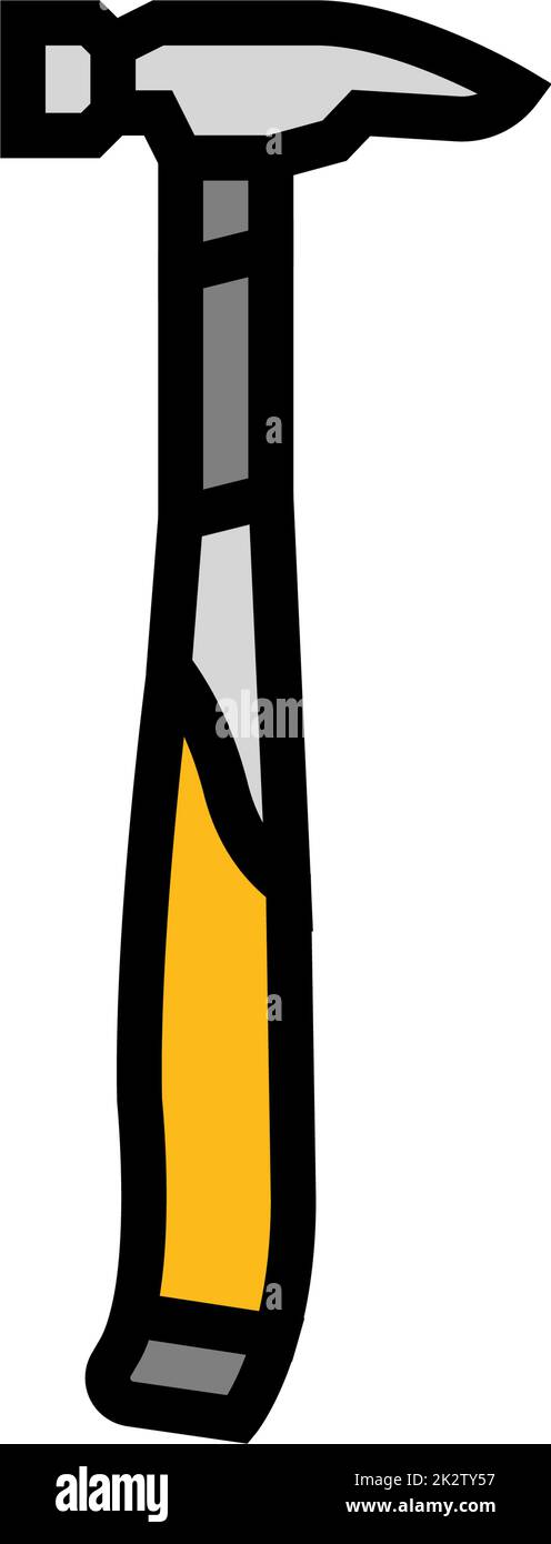 framing hammer tool color icon vector illustration Stock Vector Image ...