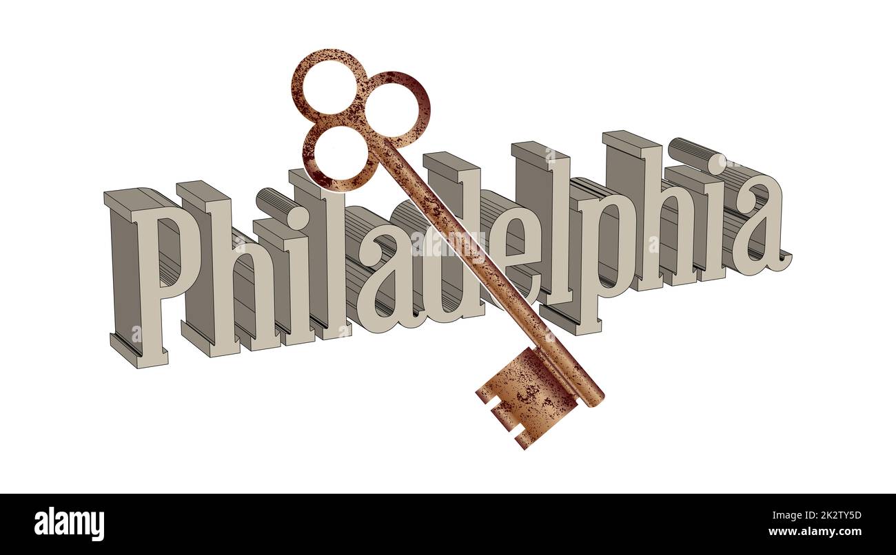Key To The City Of Philadelphia Pennsylvania Stock Photo - Alamy