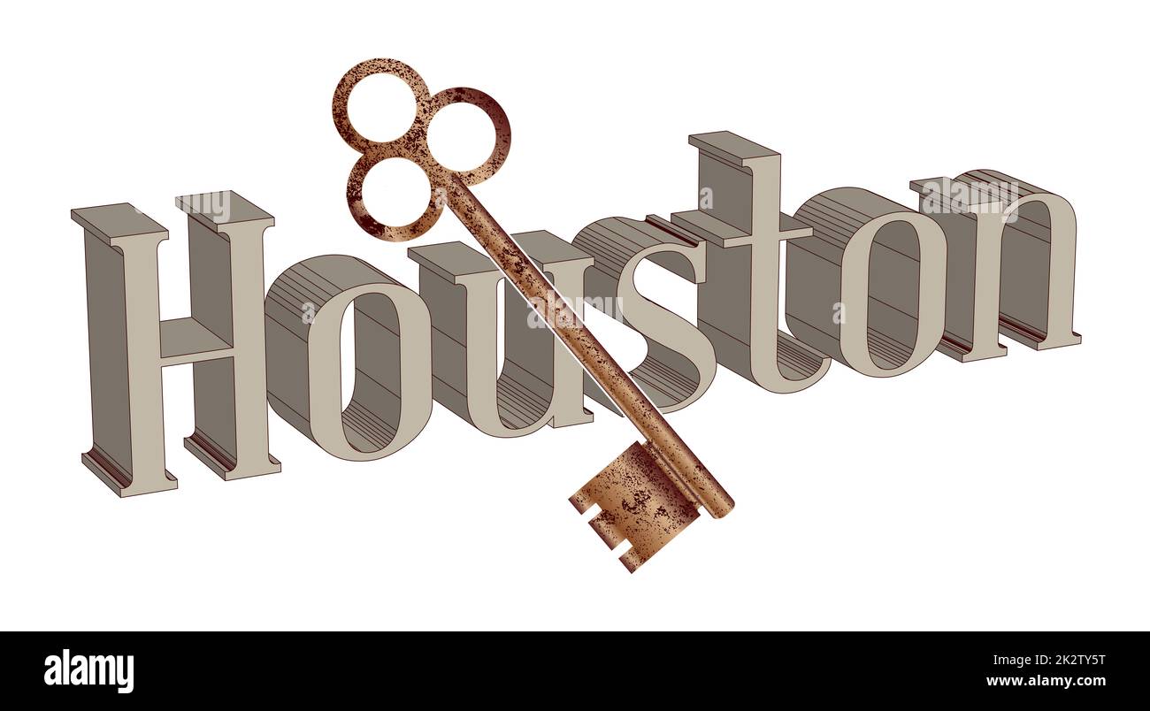 Key To The City Of Houston Texas Stock Photo - Alamy