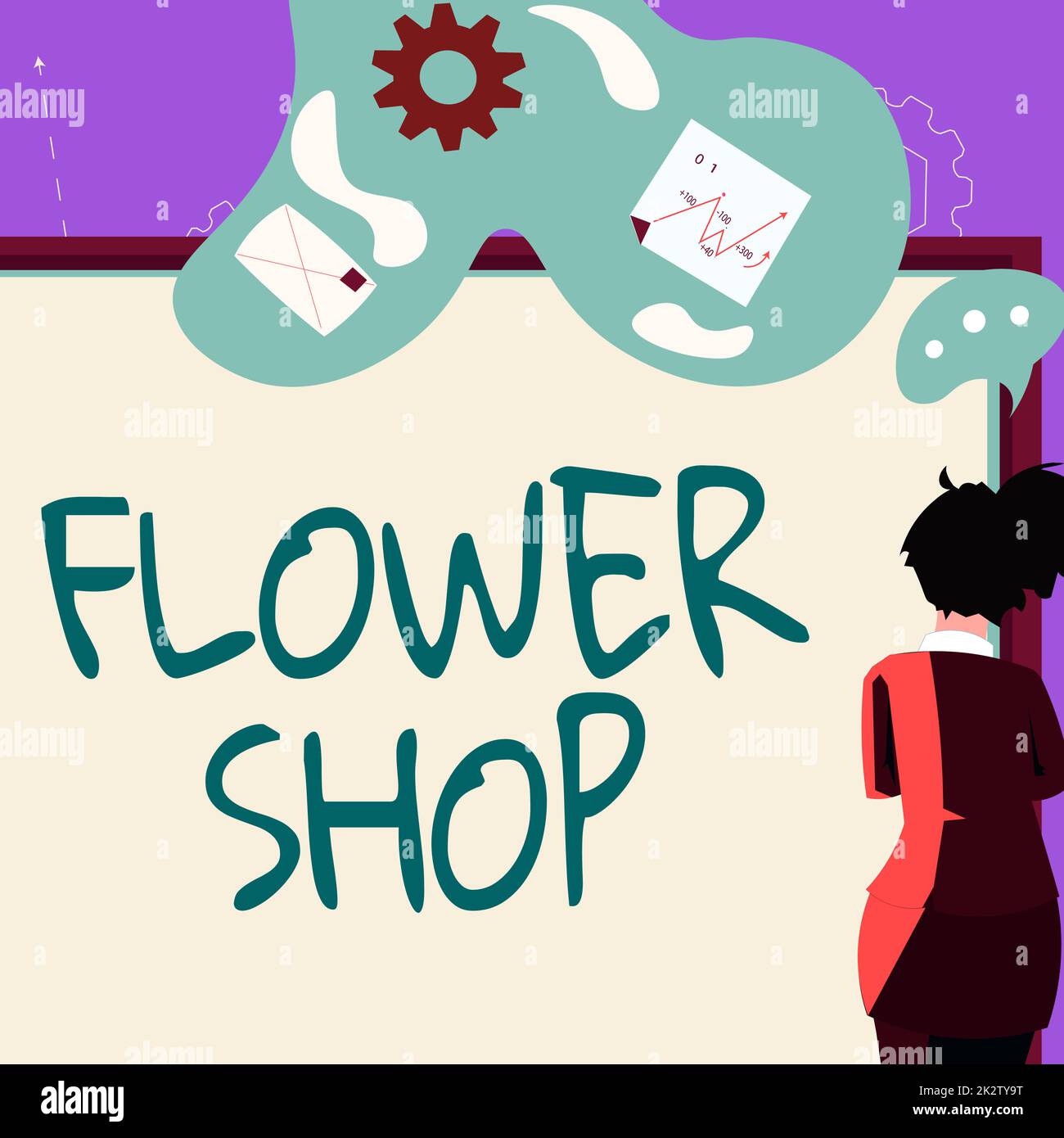 Text caption presenting Flower Shop. Conceptual photo where cut flowers ... Text caption presenting Flower Shop. Conceptual photo where cut flowers ...