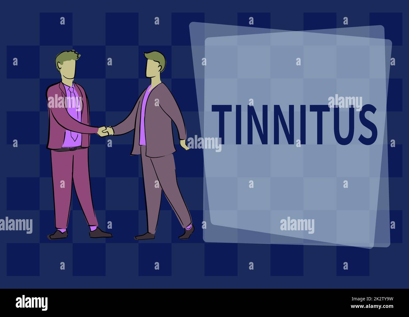 Conceptual caption Tinnitus. Internet Concept A ringing or music and ...