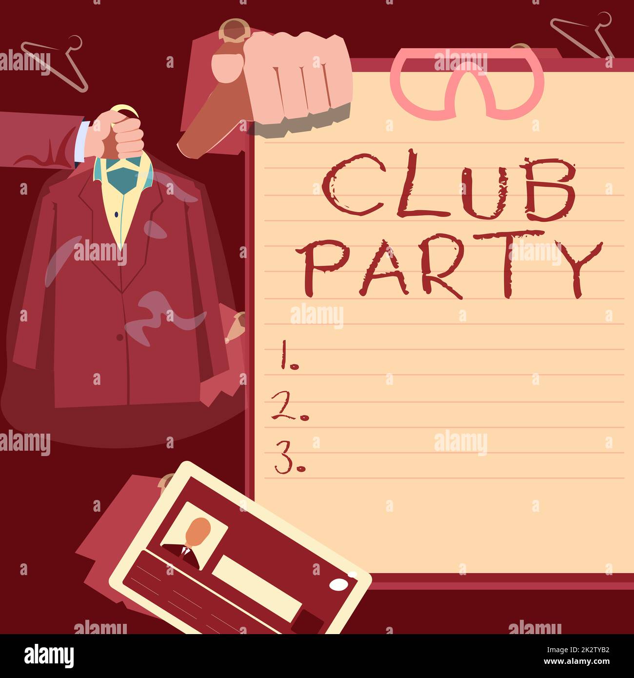 Text sign showing Club Party. Conceptual photo social gathering in a ...