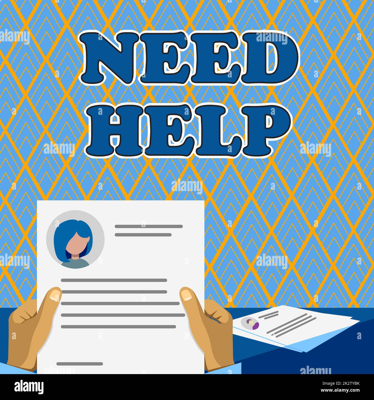 Sign displaying Need Help. Conceptual photo When someone is under ...