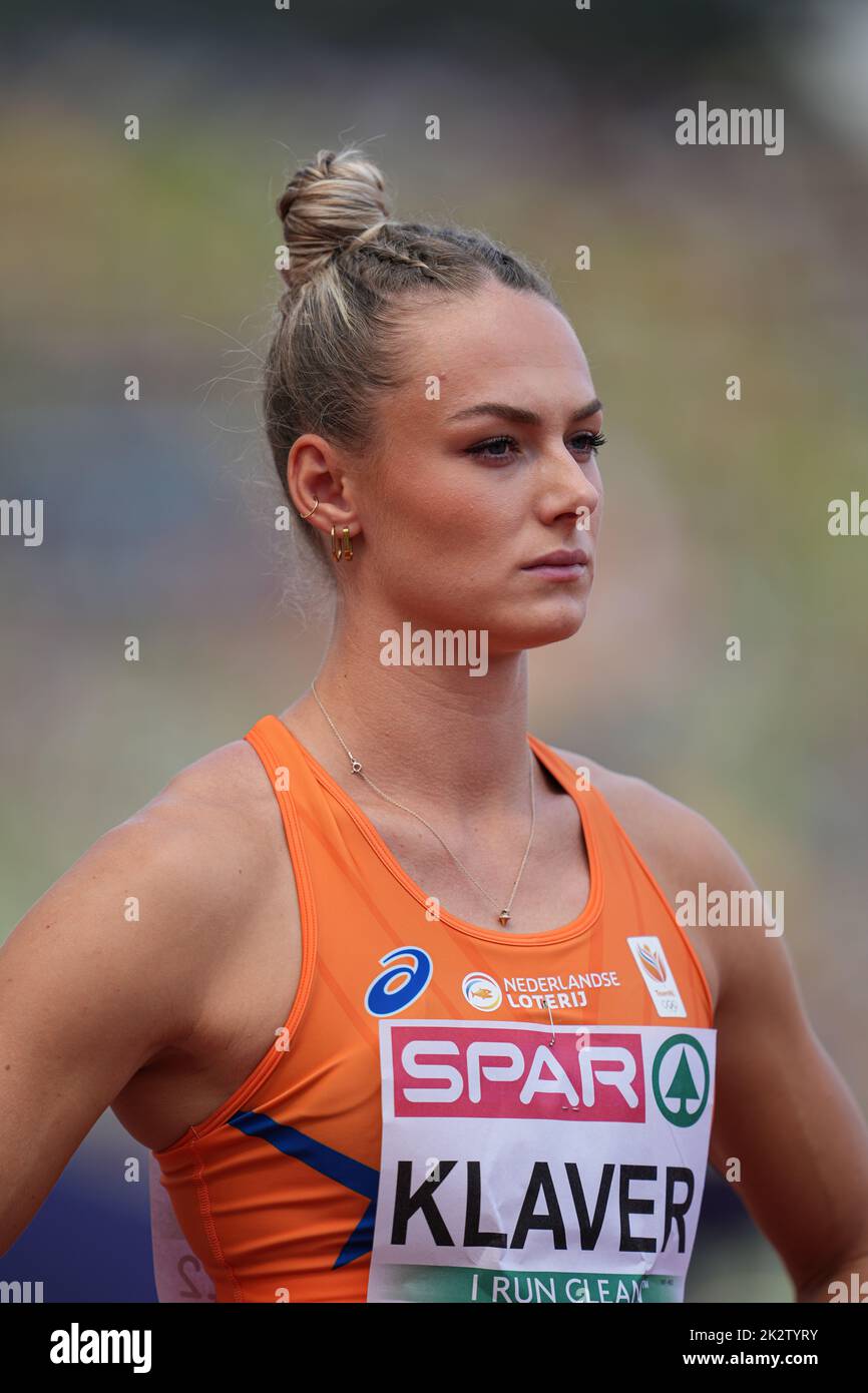 Lieke Klaver participating in the 400 meters of the European Athletics ...