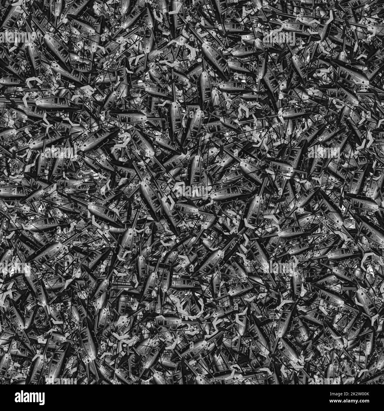 Helicopter Motif Messy Pattern Stock Photo - Alamy