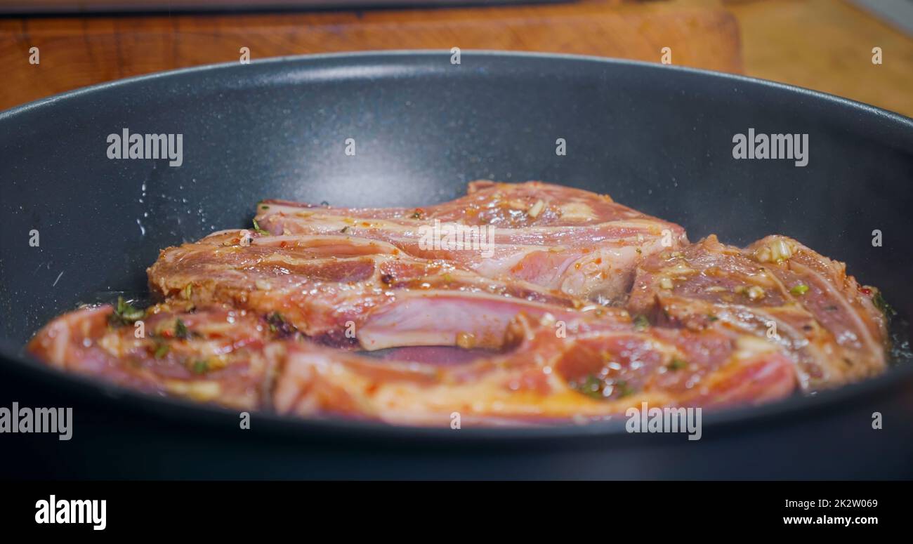Meat dish preparation hi-res stock photography and images - Alamy