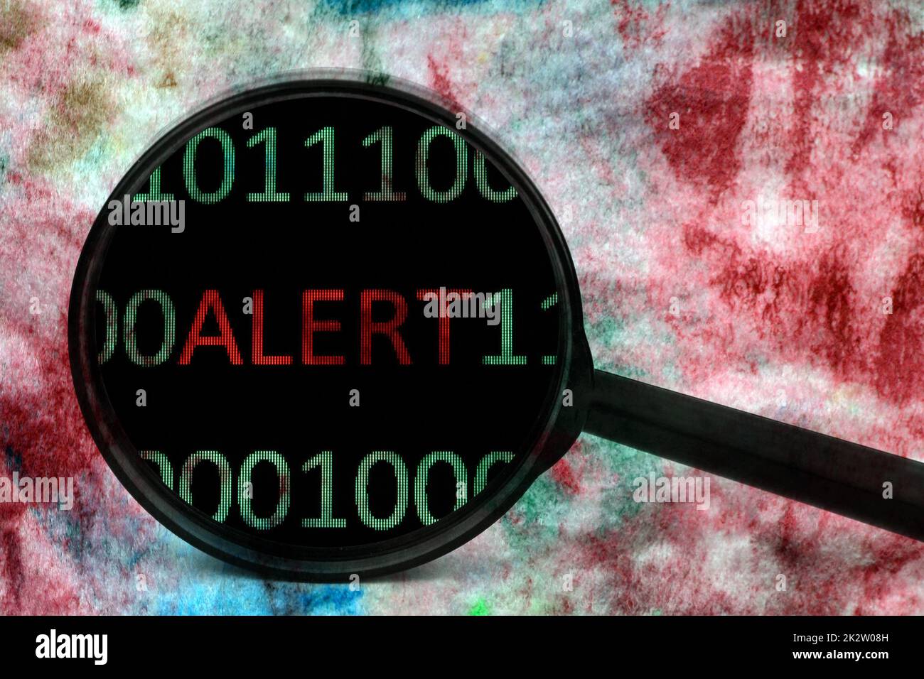 Virus alert binary background hi-res stock photography and images - Alamy