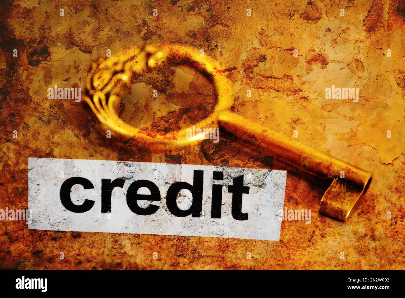 Credit and key concept Stock Photo - Alamy