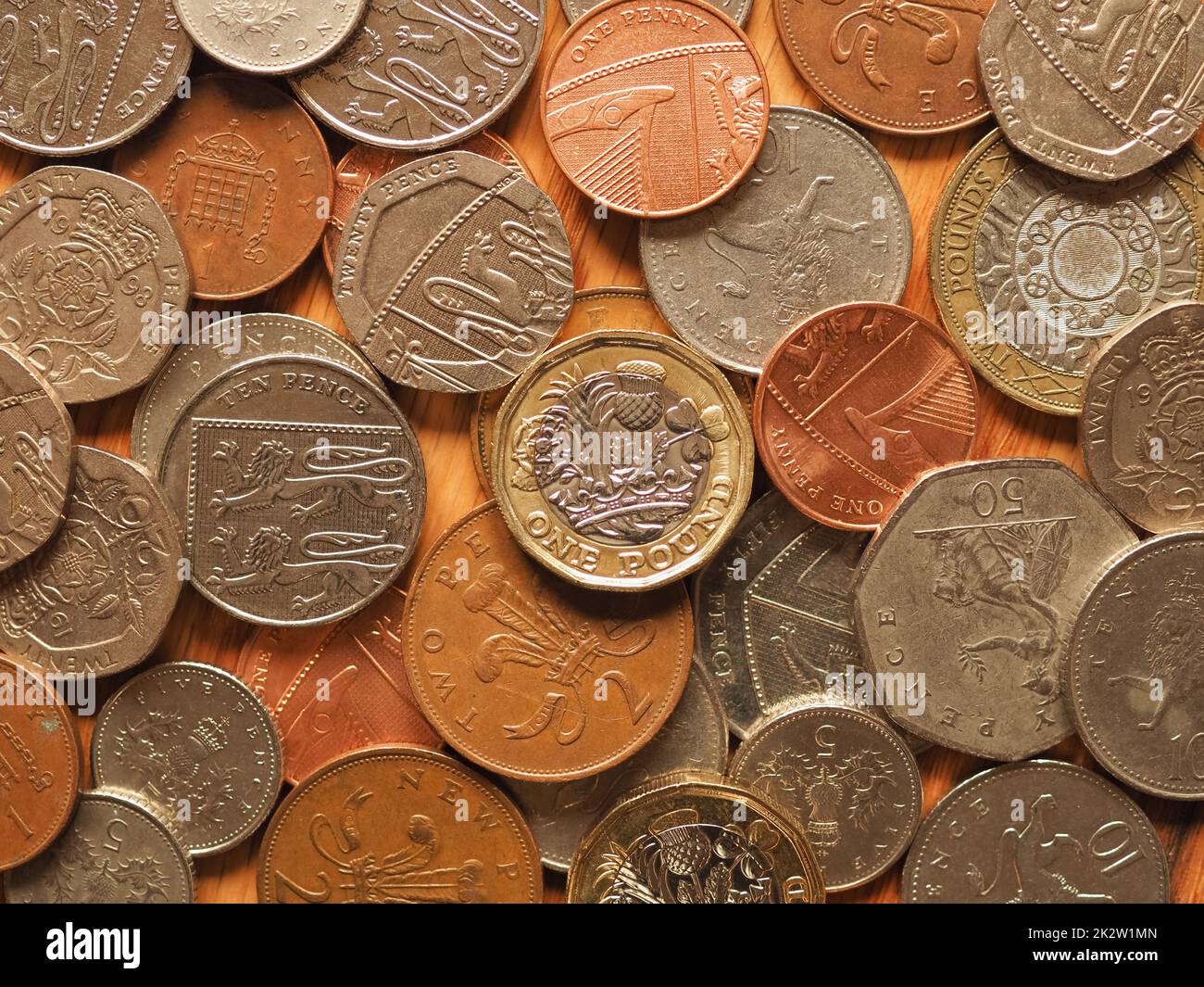 Pound coins United Kingdom currency Stock Photo - Alamy