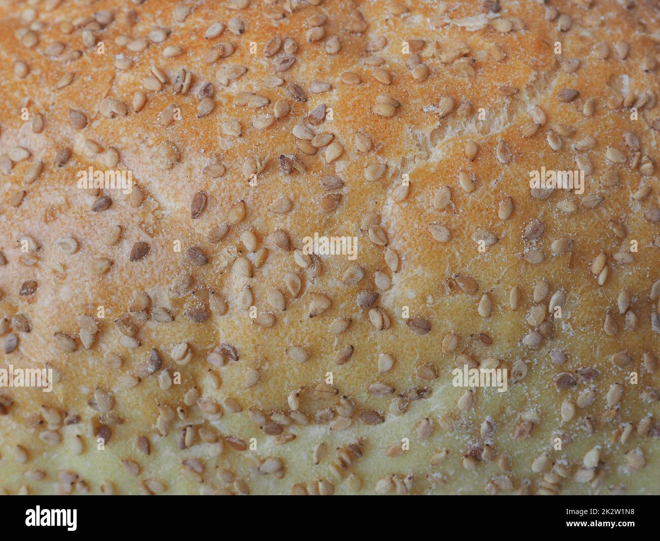 sesame seed bread baked food Stock Photo - Alamy