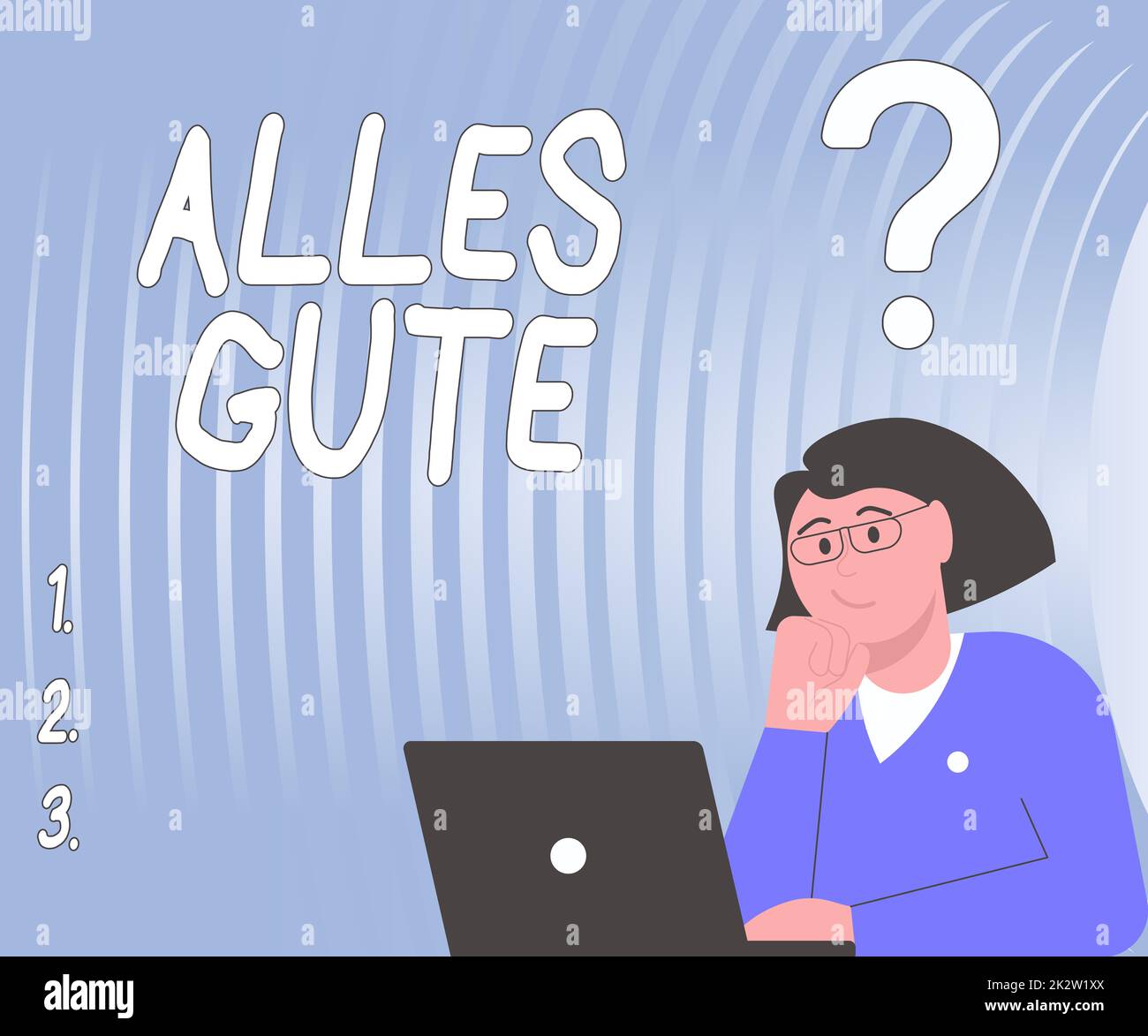 Text showing inspiration Alles Gute. Business idea german translation ...