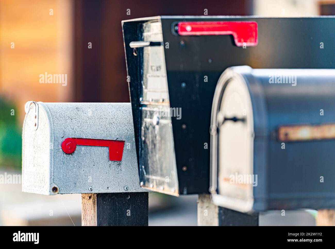 Old mailboxes hi-res stock photography and images - Alamy