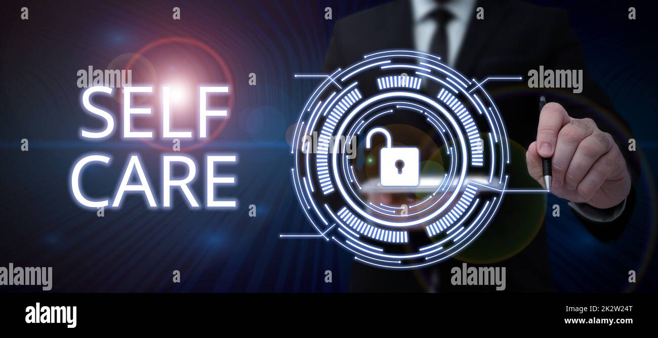 Text showing inspiration Self Care. Business showcase Give comfort to ...