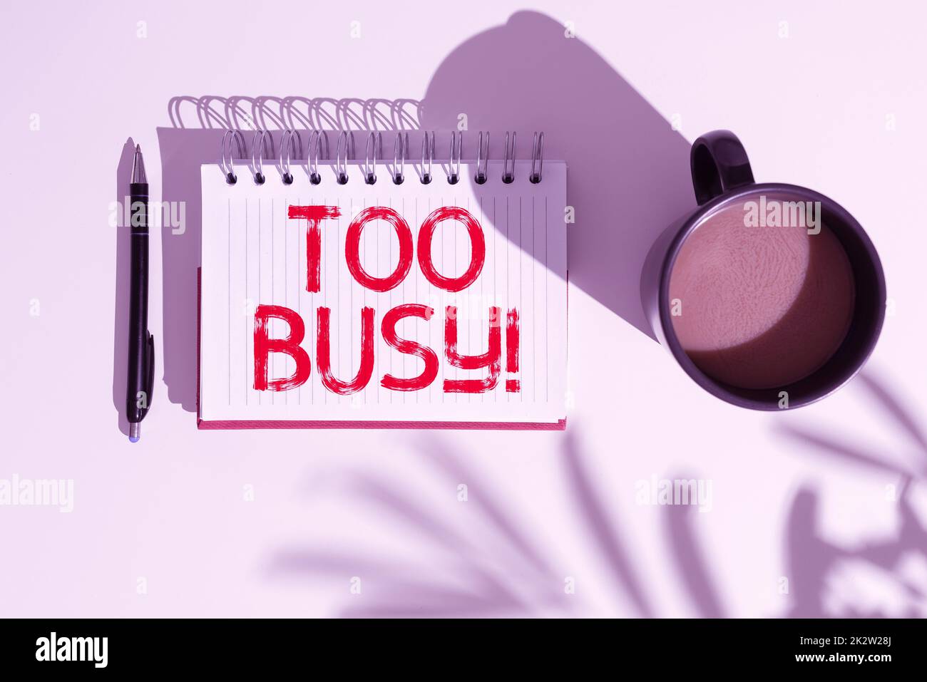 Conceptual caption Too Busy. Business approach No time to relax no idle ...