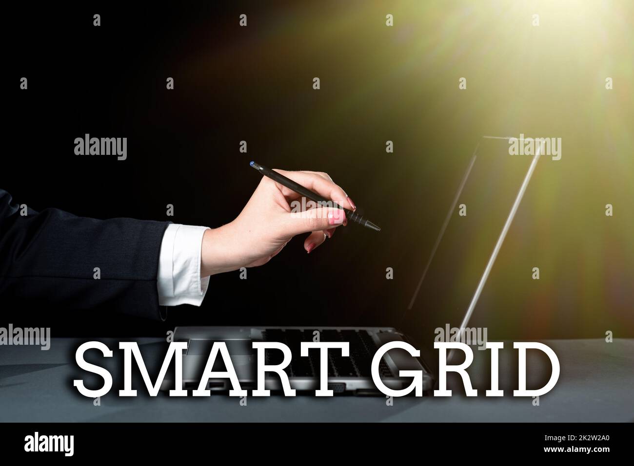 Writing displaying text Smart Grid. Word Written on includes of ...